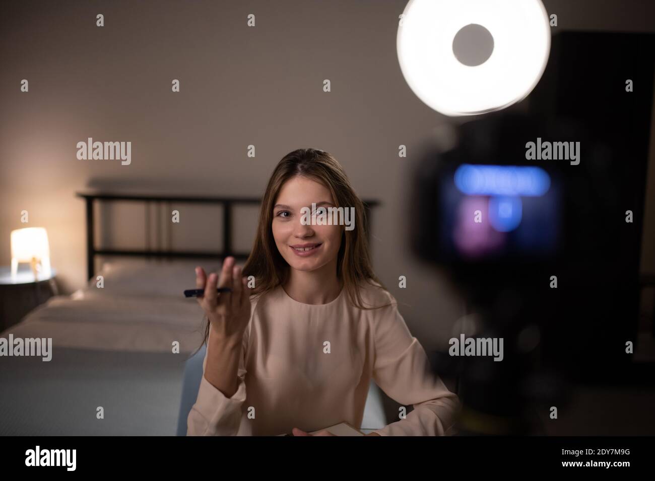 Shooting video in bedroom hi-res stock photography and images - Alamy