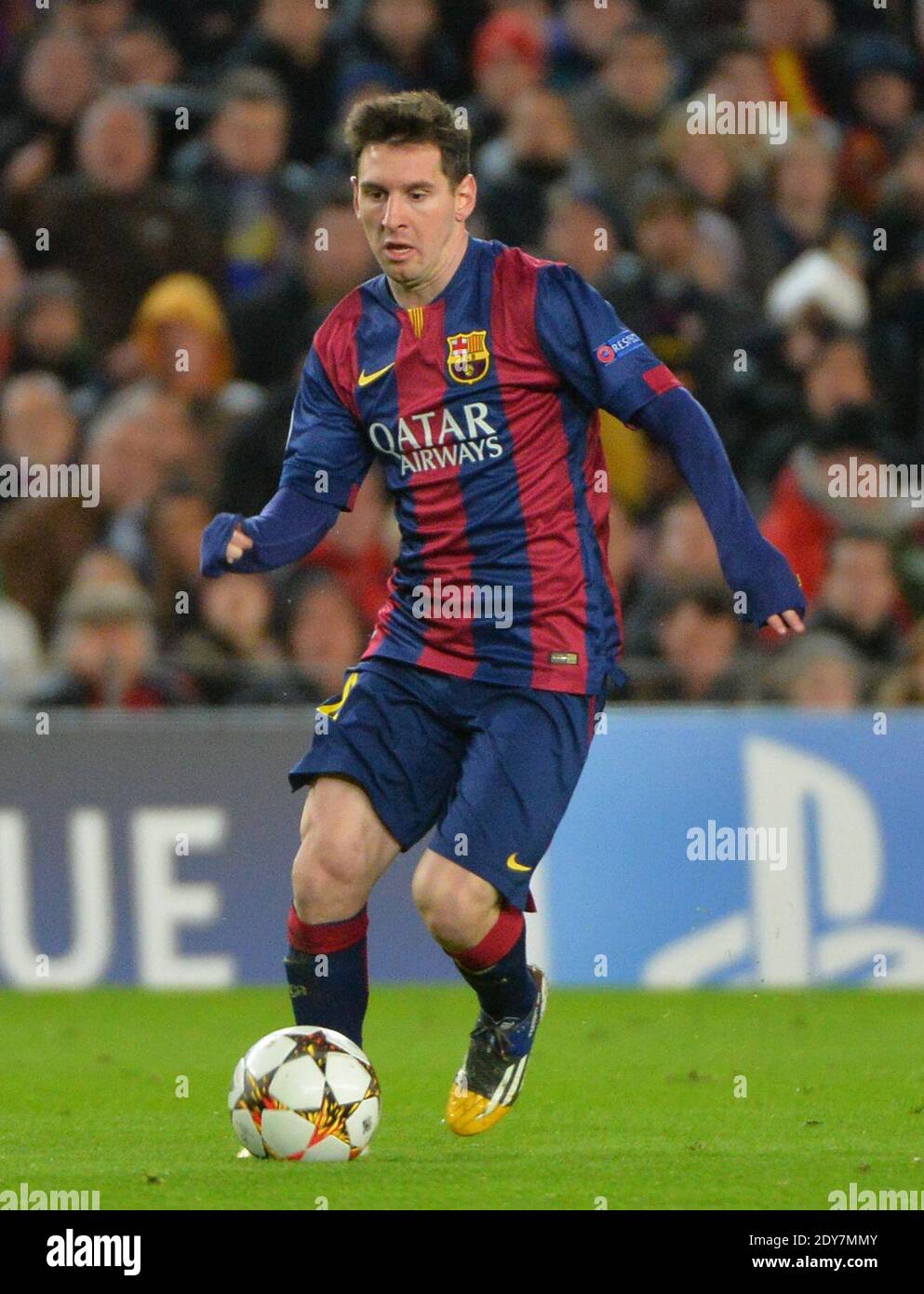 Barcelona's Lionel Messi during the UEFA Champions League soccer match ...