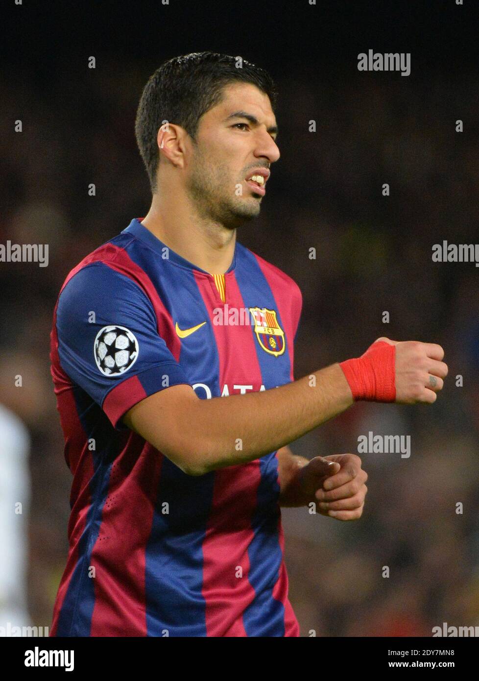 Barcelona's Luis Suarez during the UEFA Champions League soccer match ...