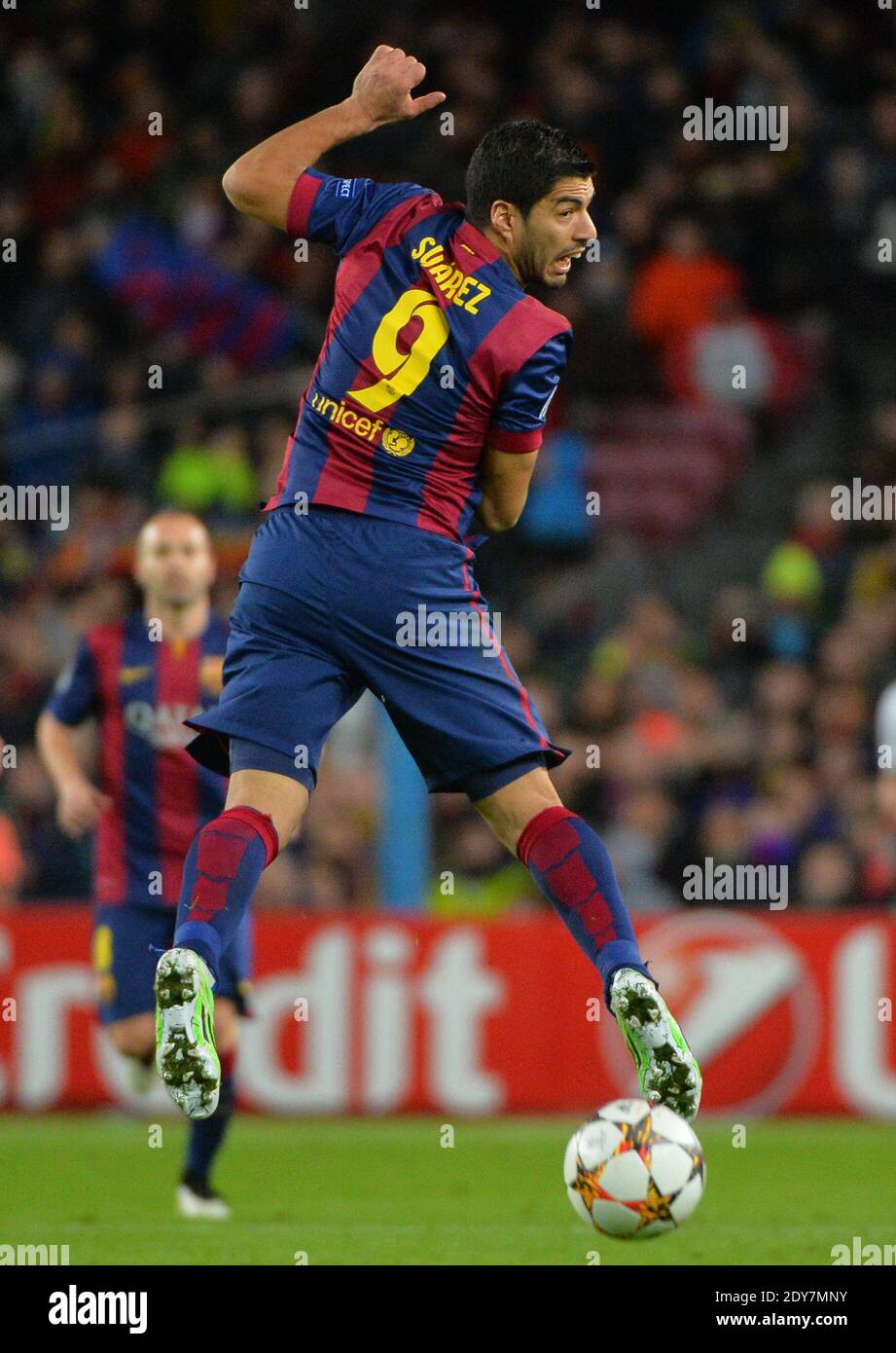 Barcelona's Luis Suarez during the UEFA Champions League soccer match ...