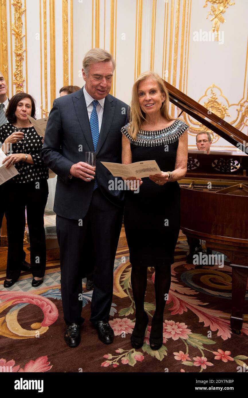 US ambassador in France Jane Hartley and her husband Ralph Schlosstein ...