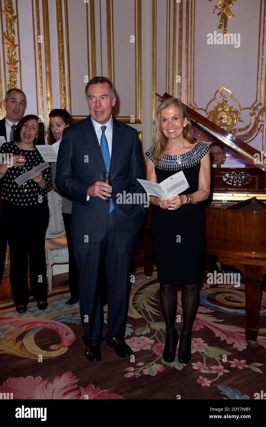 US ambassador in France Jane Hartley and her husband Ralph Schlosstein ...