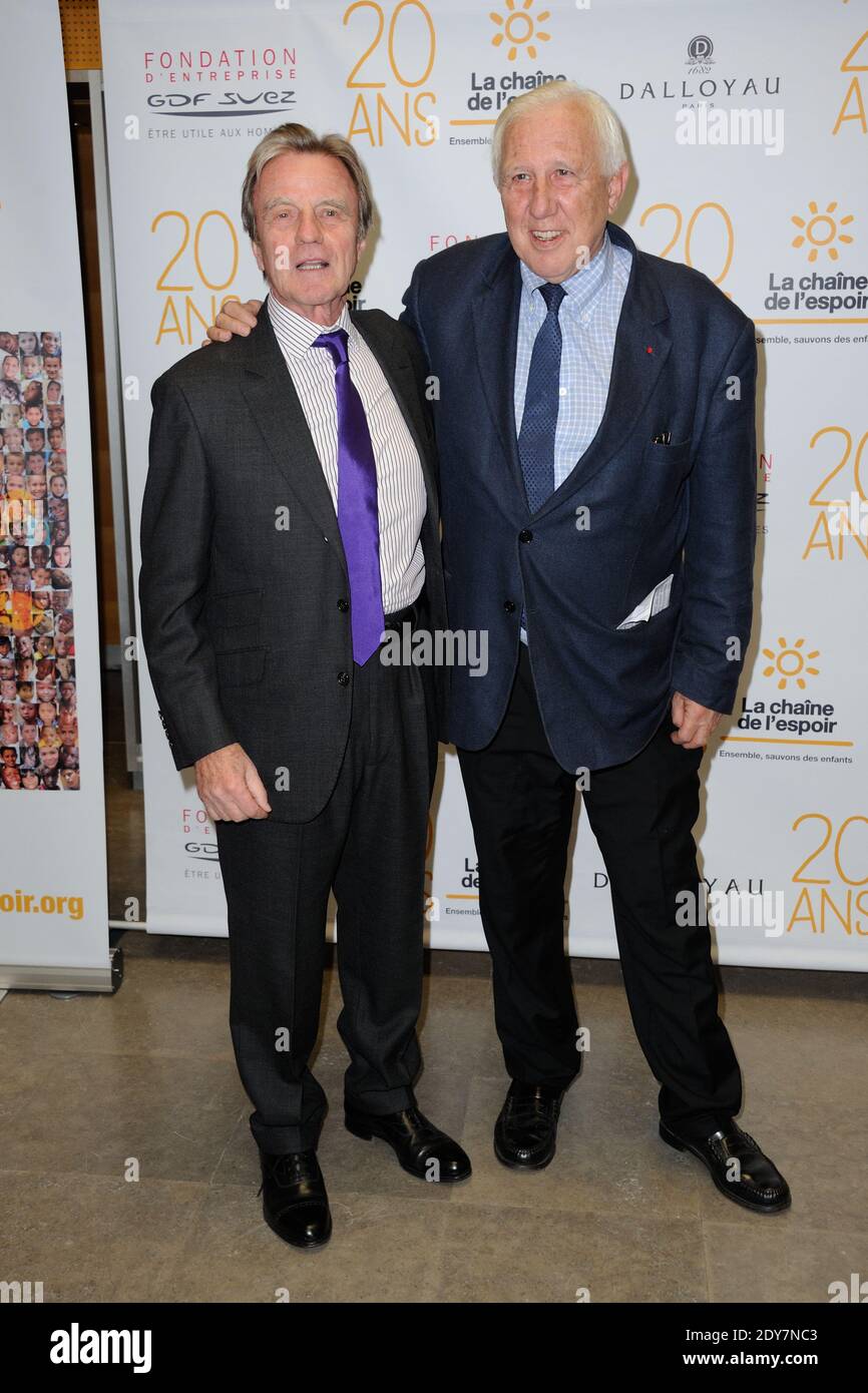 Bernard Kouchner and Alain Deloche attending the 20th anniversary of La ...