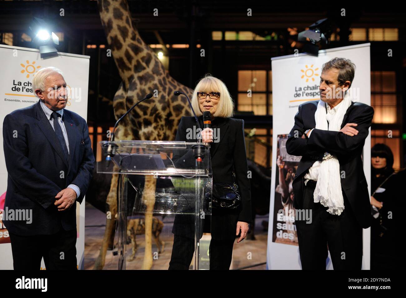 Alain Deloche, Mireille Darc attending the 20th anniversary of La ...