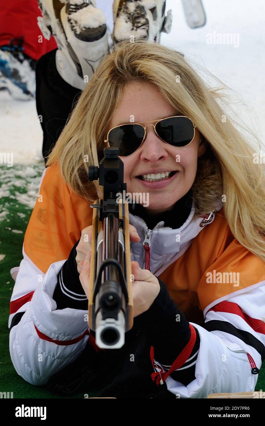 Exclusive - Carine Galli attending the RMC Sport Games at Les Menuires ...