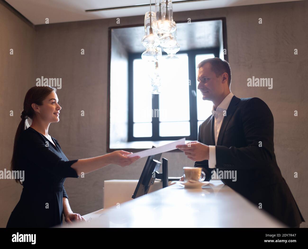 Reception registration hi-res stock photography and images - Alamy