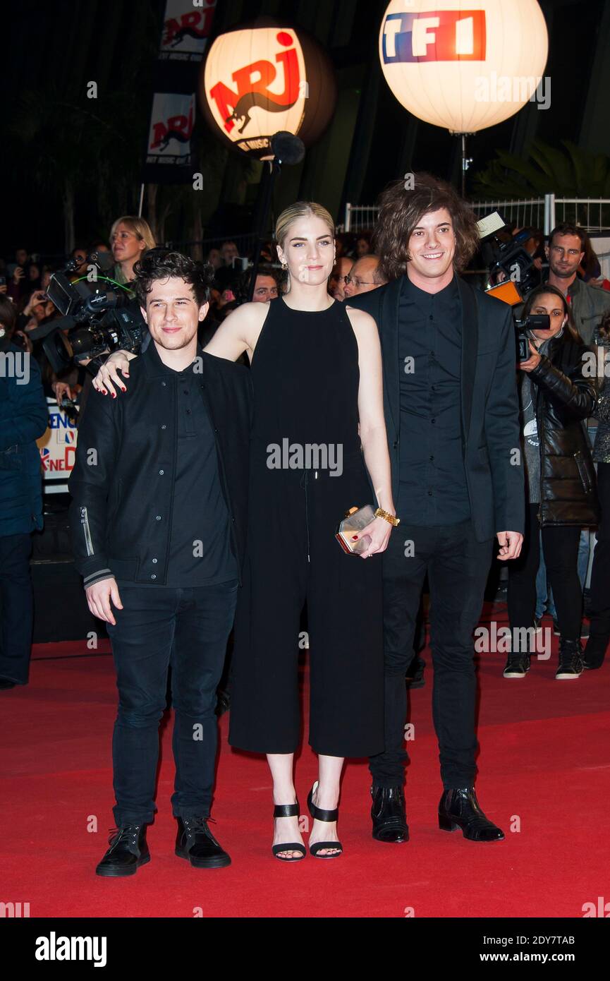 London Grammar - Hannah Reid, Dot Major and Dan Rothman arriving to the ...