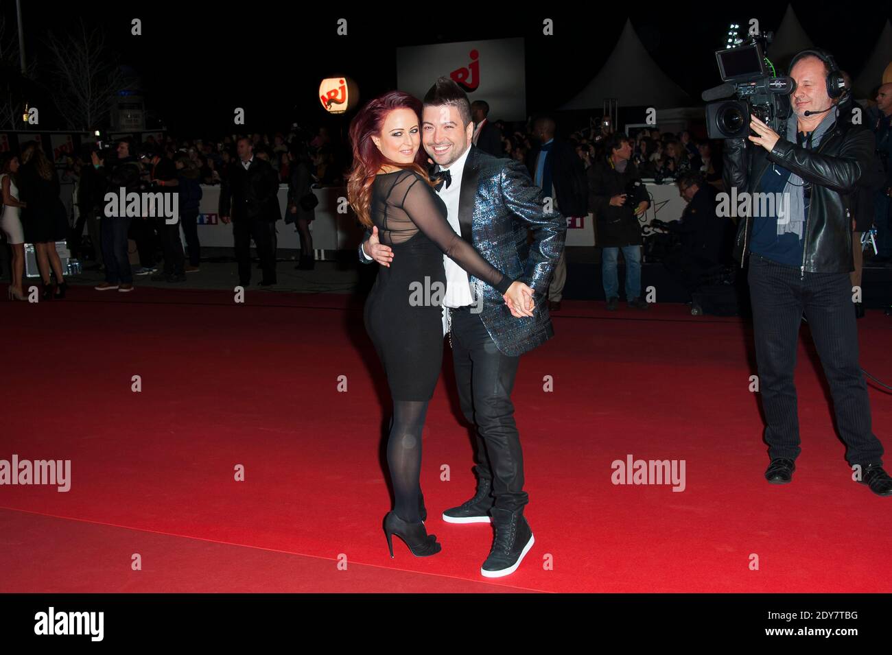 Chris Marques and Jaclyn Spencer arriving to the 16th NRJ Music Awards ...
