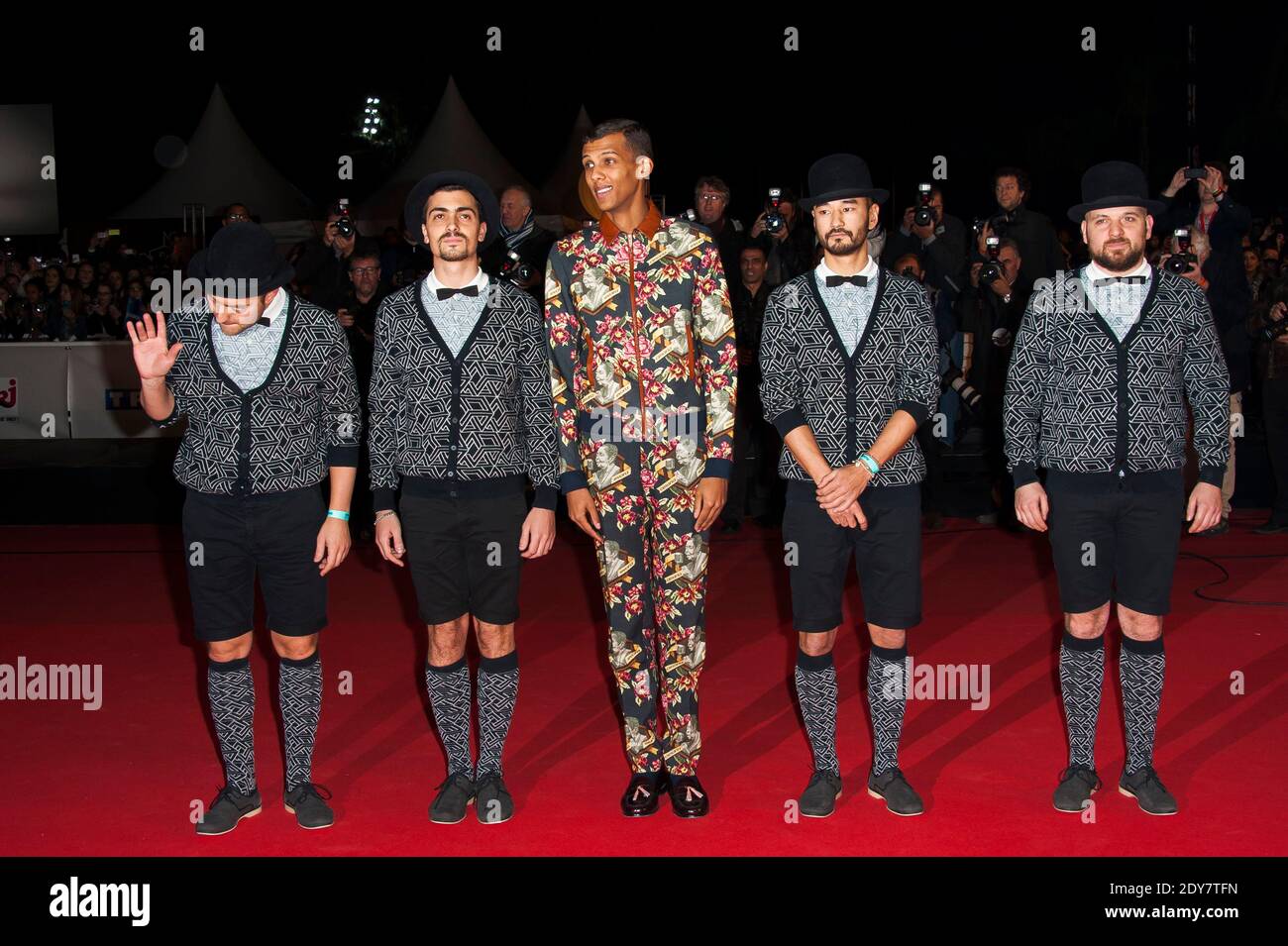 Stromae arriving to the 16th NRJ Music Awards ceremony held at the ...