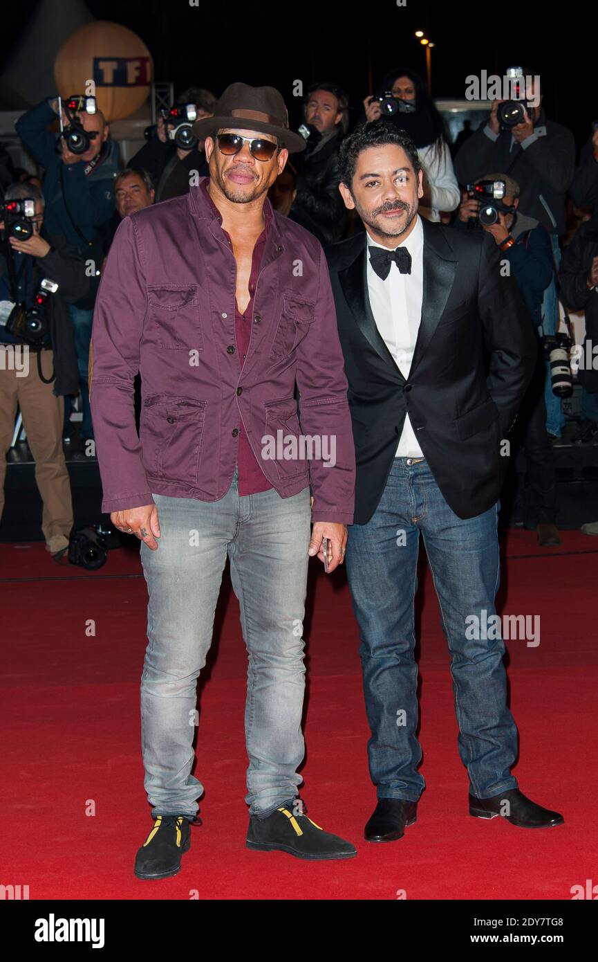 Joey Starr and Manu Payet arriving to the 16th NRJ Music Awards ...