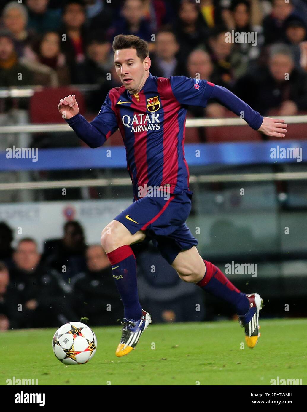 FC Barcelona's Lionel Messi during the UEFA Champions League soccer ...