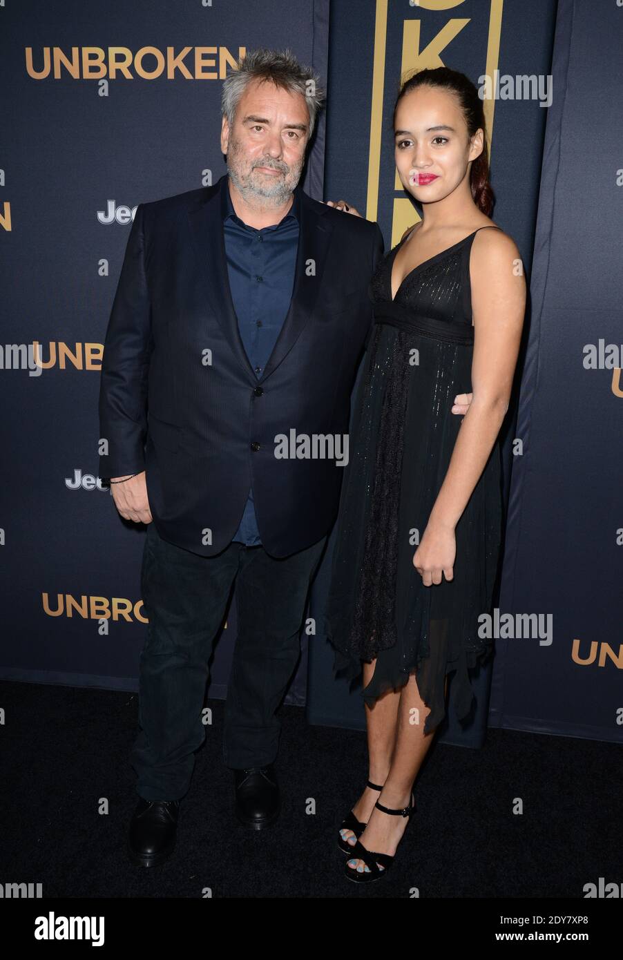 Luc Besson and daughter attend the premiere of Universal Studios ...