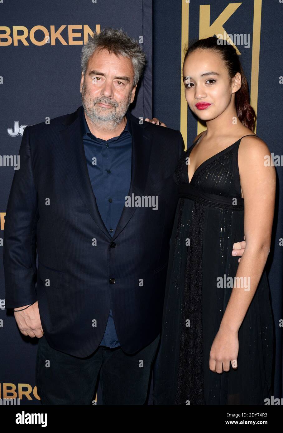 Luc Besson and daughter attend the premiere of Universal Studios ...
