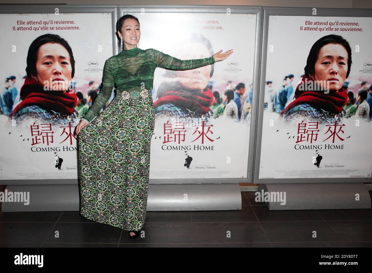 Gong Li attends the French Premiere of the Movie "Coming Home" held at ...