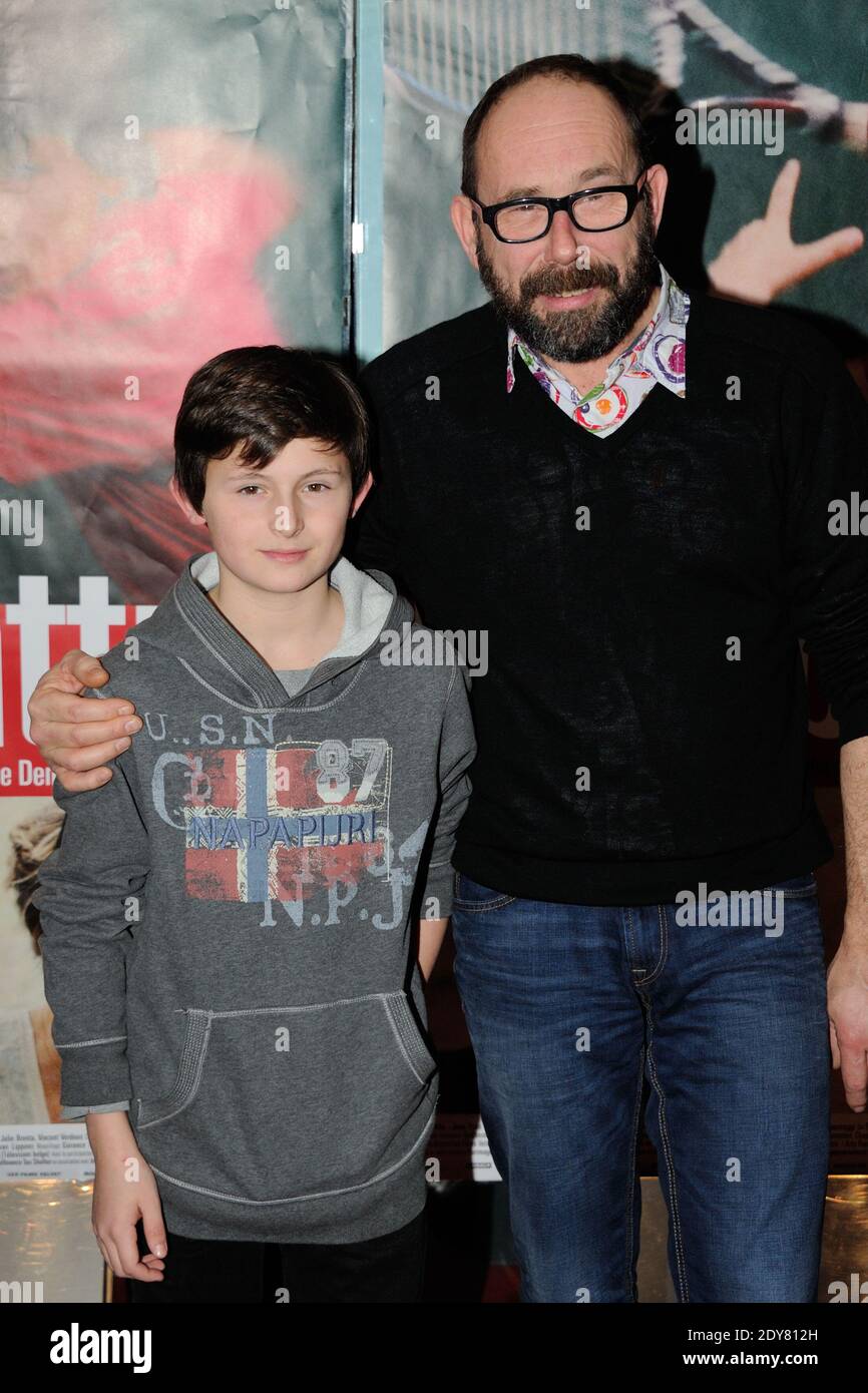 Charles Merienne and Olivier Gourmet attending Terre Battue premiere ...