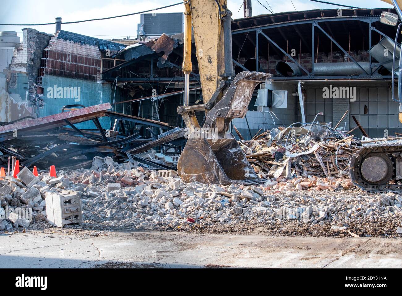 Destruction damaged building exterior transportation hi-res stock ...