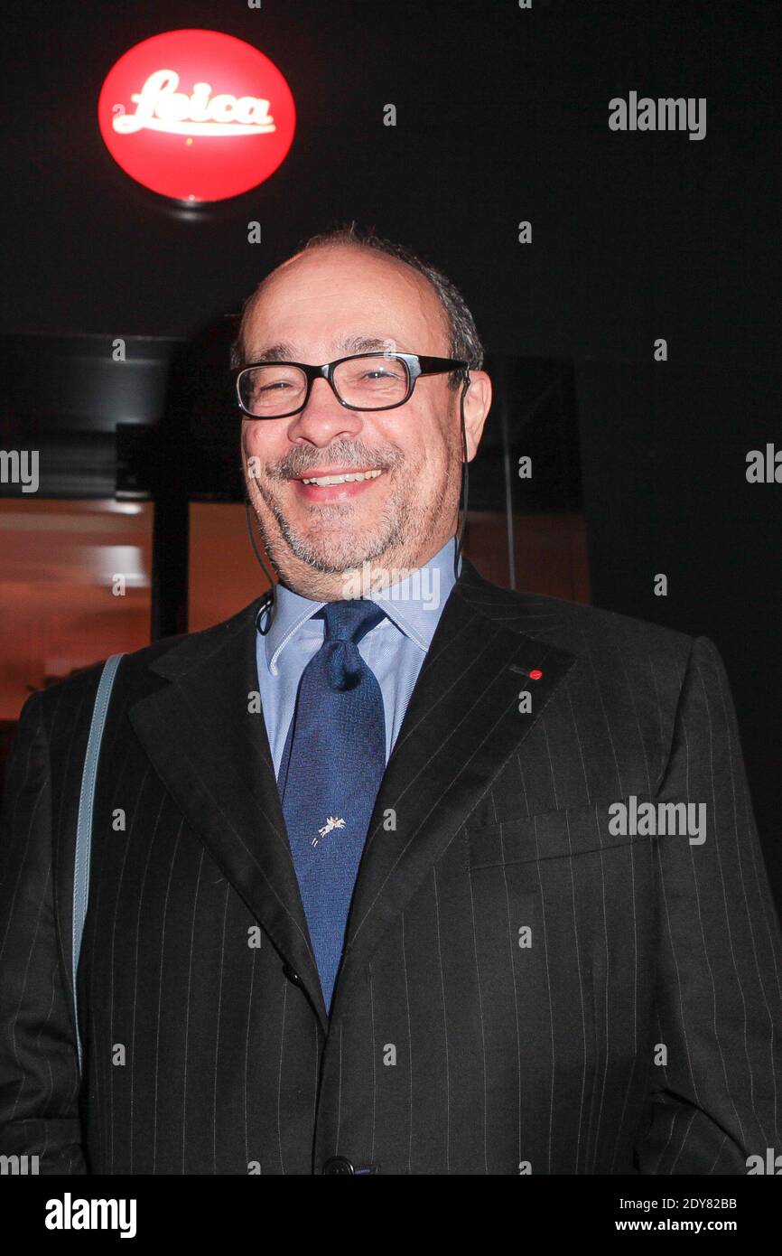 President Of Leica Alfred Schopf attending the opening of the new ...