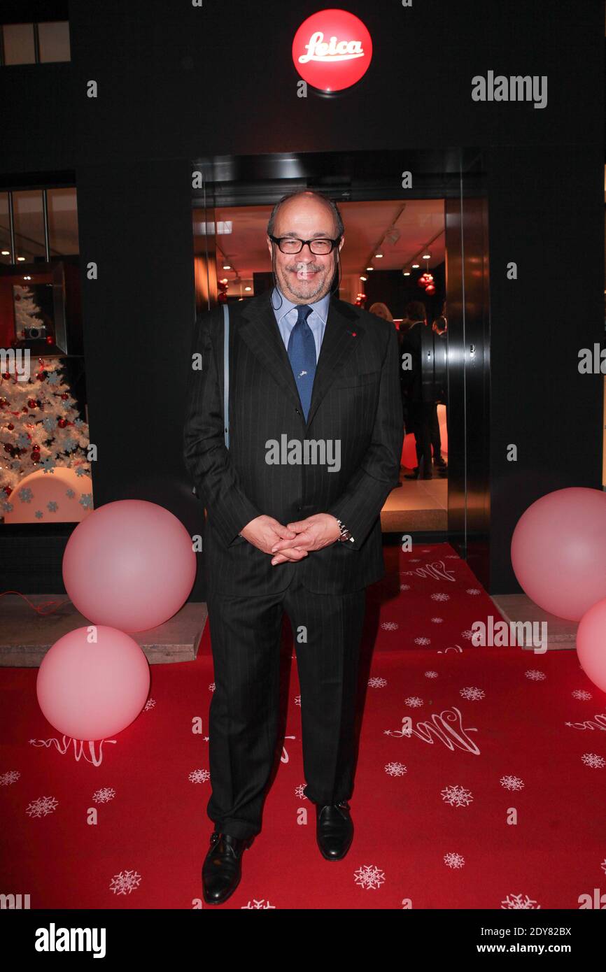 President Of Leica Alfred Schopf attending the opening of the new ...