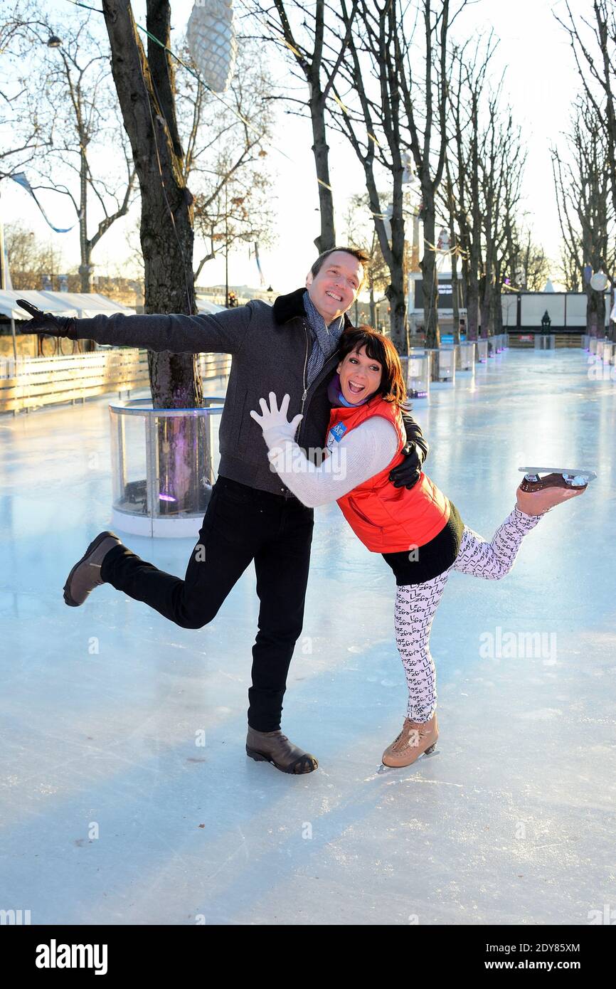 Stephane Rotenberg and Sarah Abitbol attending Fitness on Ice by Skate ...