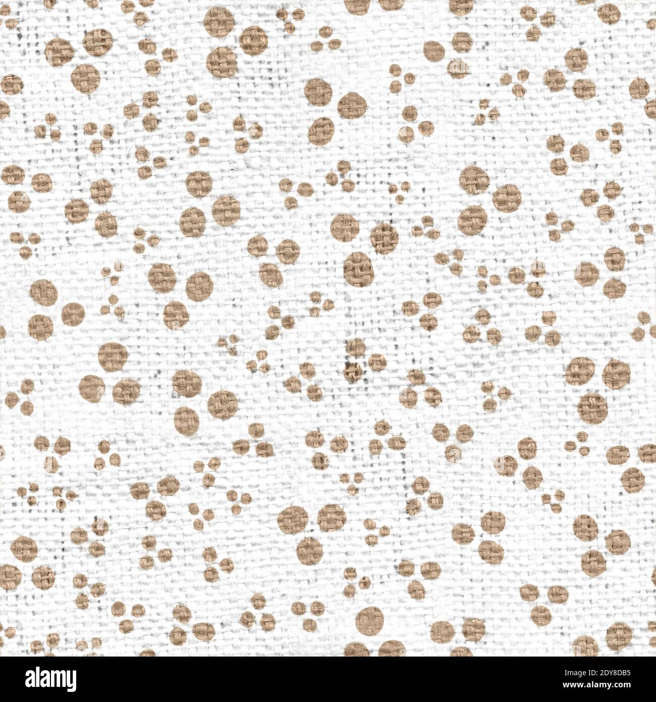Seamless burlap with white paint pattern overlay Stock Photo - Alamy