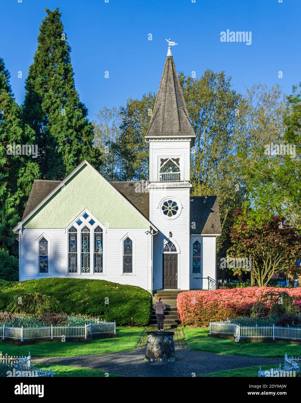 RICHMOND, CANADA - SEPTEMBER 30, 2020: Church historic Richmond Chapel ...
