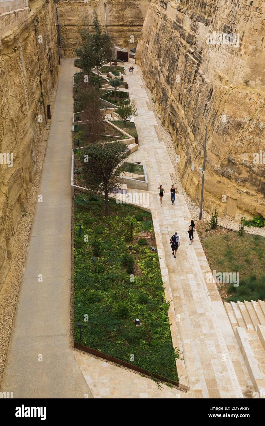 Lascaris War Rooms museum, St. James Ditch, Valletta, Malta Stock Photo ...