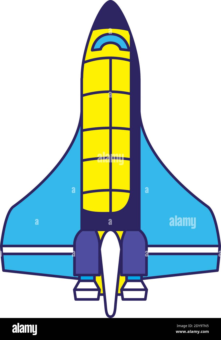 colored rocket icon with a white background Stock Vector Image & Art ...