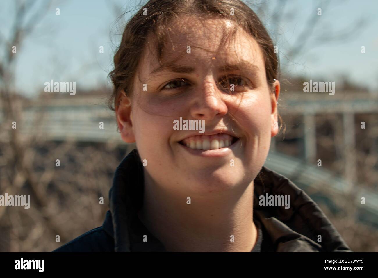 Niagara Falls Canada, April 01 2020: Editorial photograph of a women ...