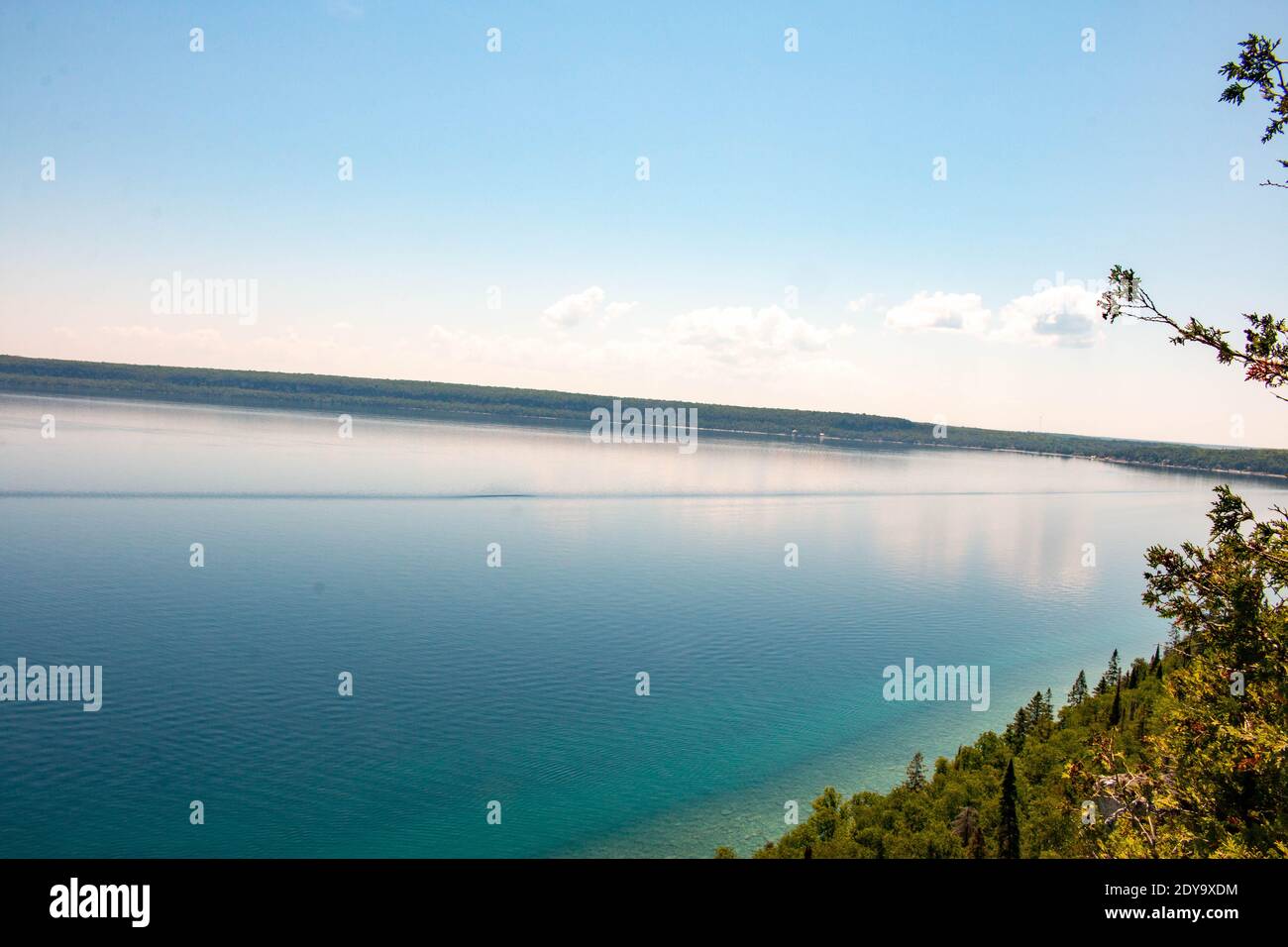Lake huron landscape showing the beautiful blue waters Stock Photo - Alamy