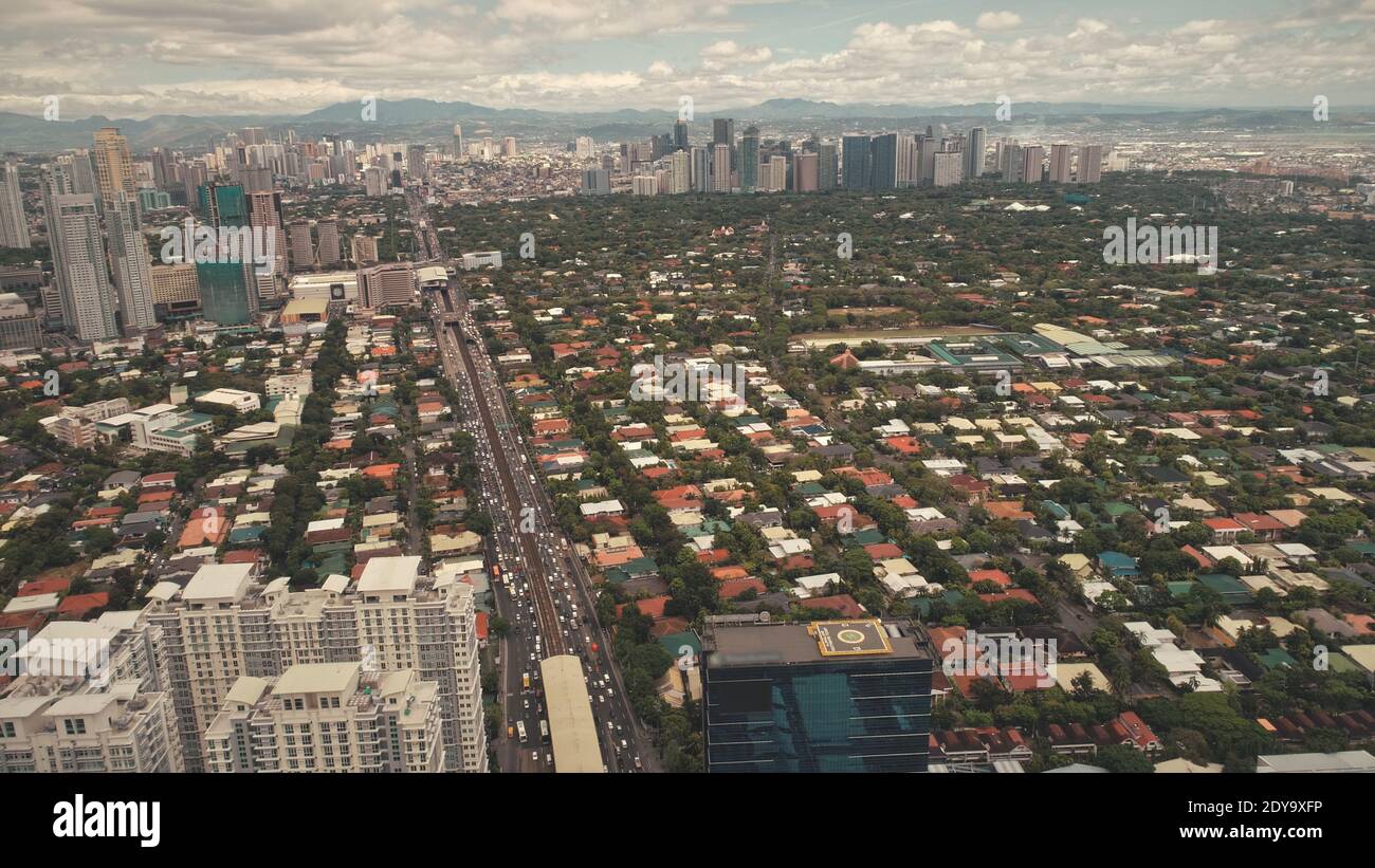 Aerial footage modern city highway hi-res stock photography and images ...