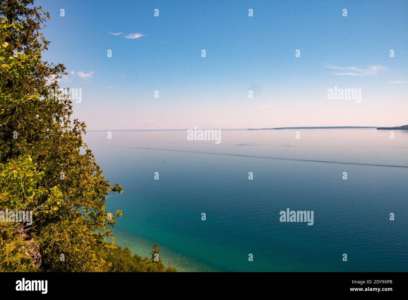 Lake huron landscape showing the beautiful blue waters Stock Photo - Alamy