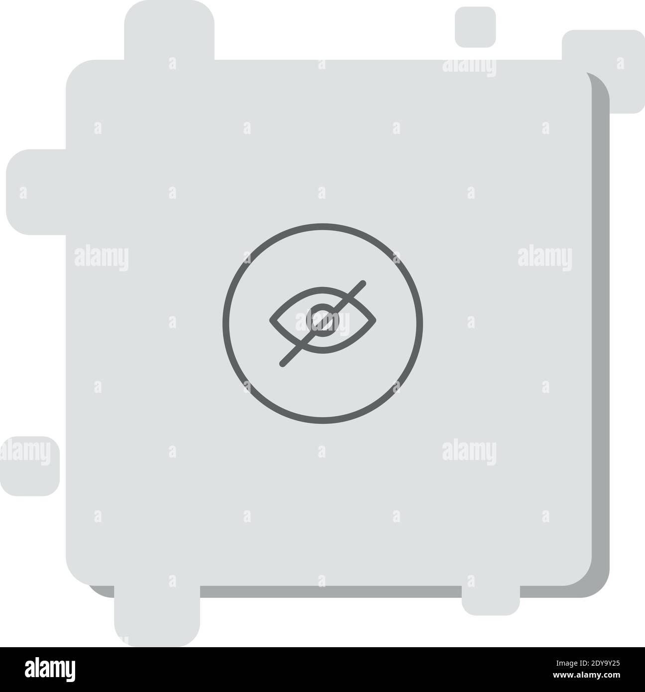 hide vector icon modern simple vector illustration Stock Vector Image ...