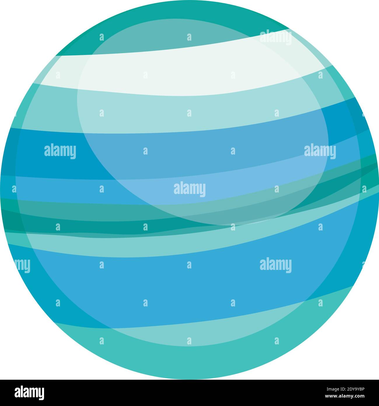 neptune planet icon over white background, colorful design, vector ...