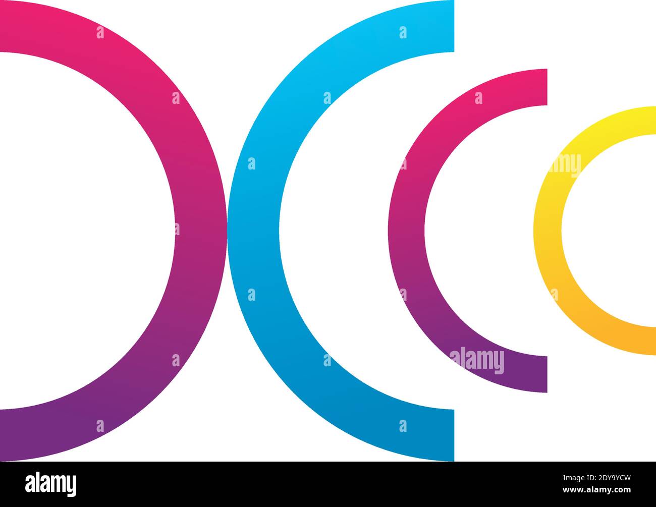 colors half circles company logo colorful design icon vector ...