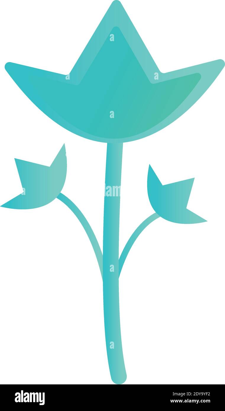 flower with a blue color Stock Vector Image & Art - Alamy