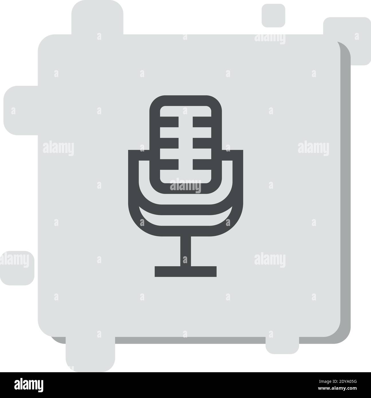 microphone vector icon modern simple vector illustration Stock Vector ...