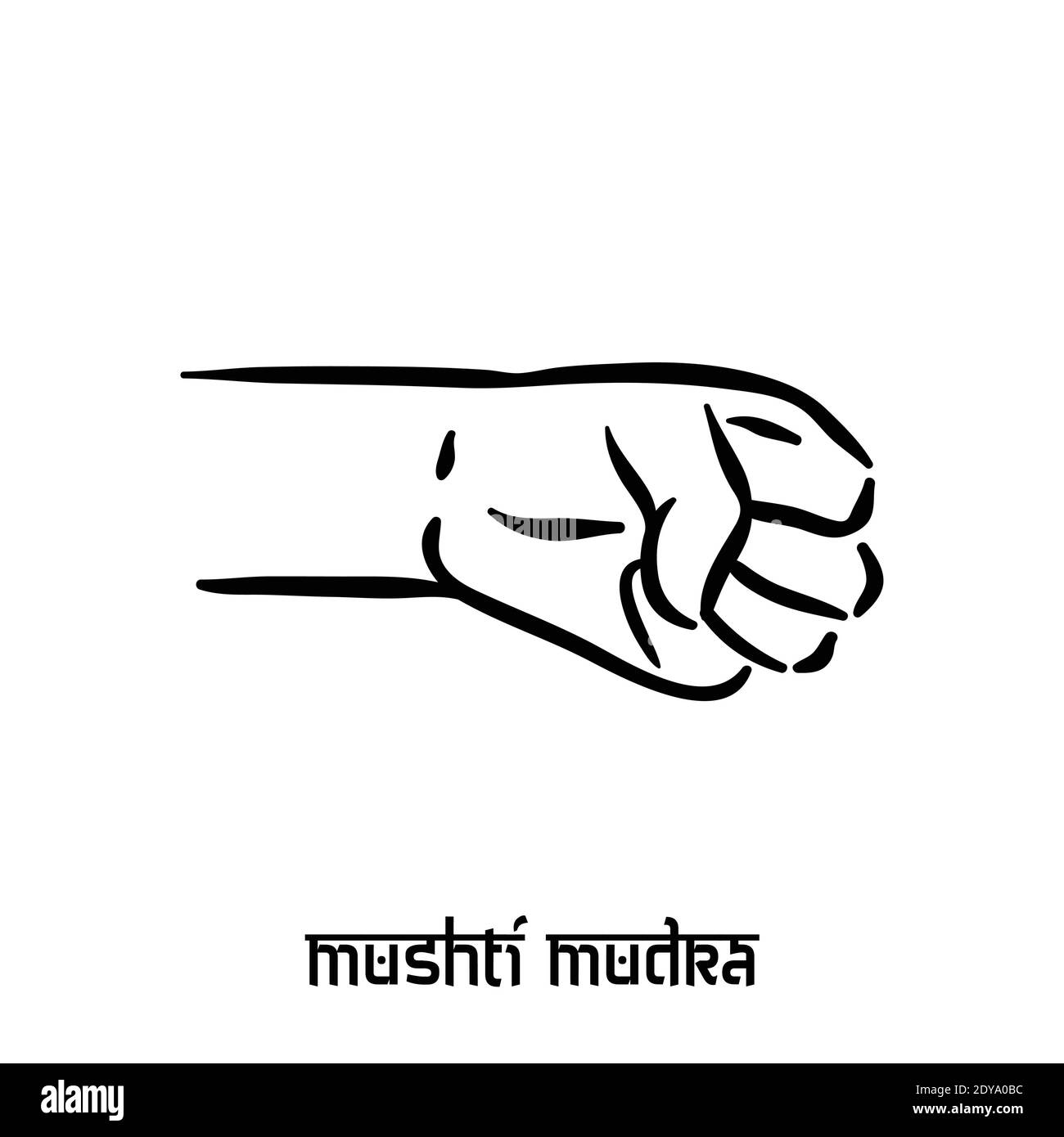 Mushti mudra Stock Vector Images - Alamy