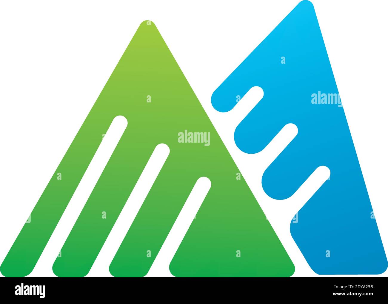 triangles company logo colorful design icon vector illustration Stock ...