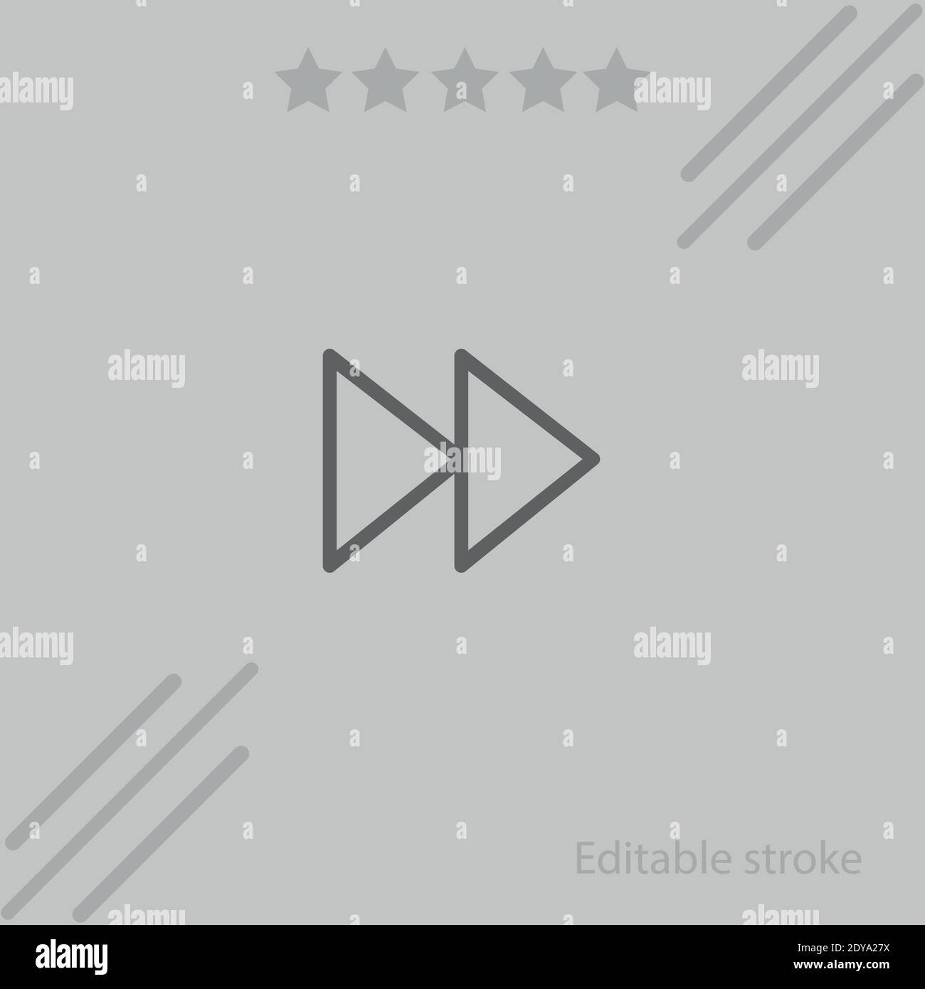 fast forward button vector icon modern simple vector illustration Stock ...