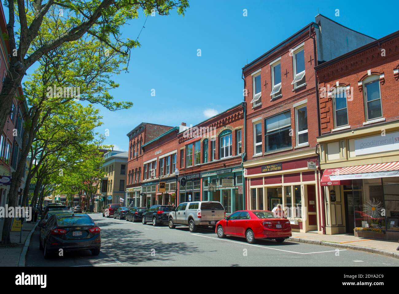 Historic commercial buildings on Main Street in downtown Gloucester ...