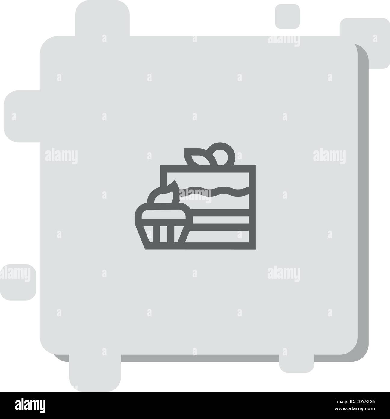 sweet food vector icon modern simple vector illustration Stock Vector ...