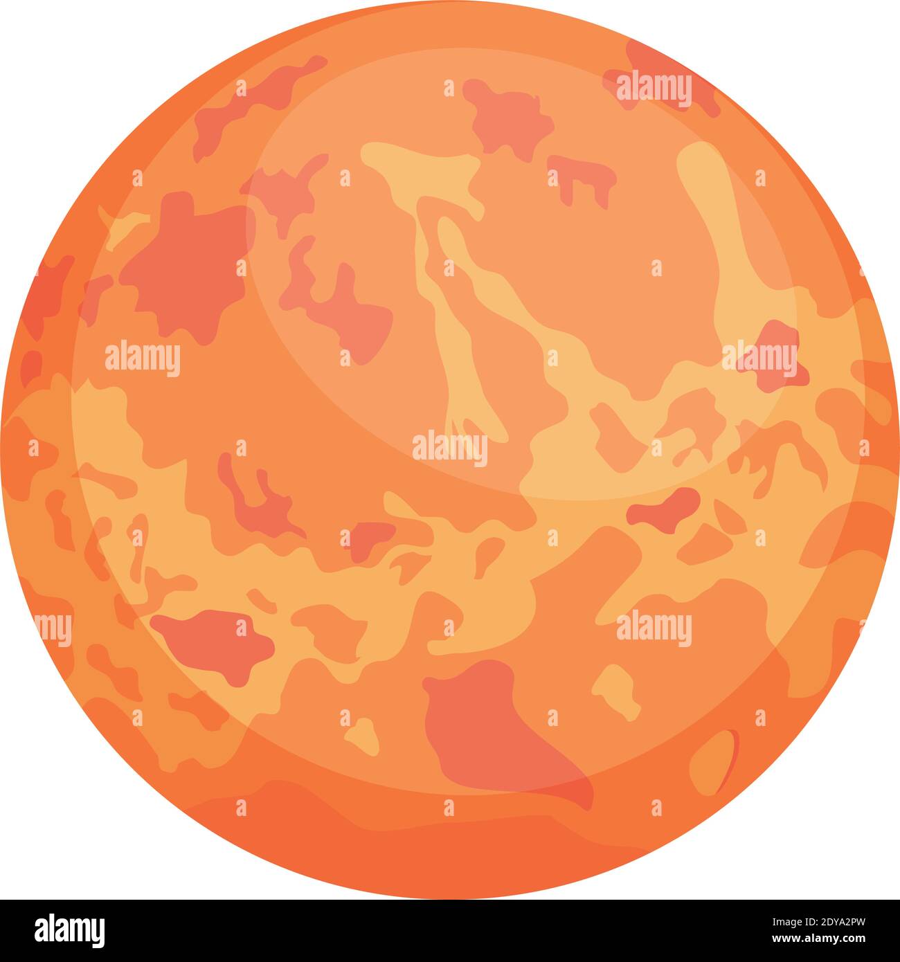 mars planet icon over white background, colorful design, vector ...