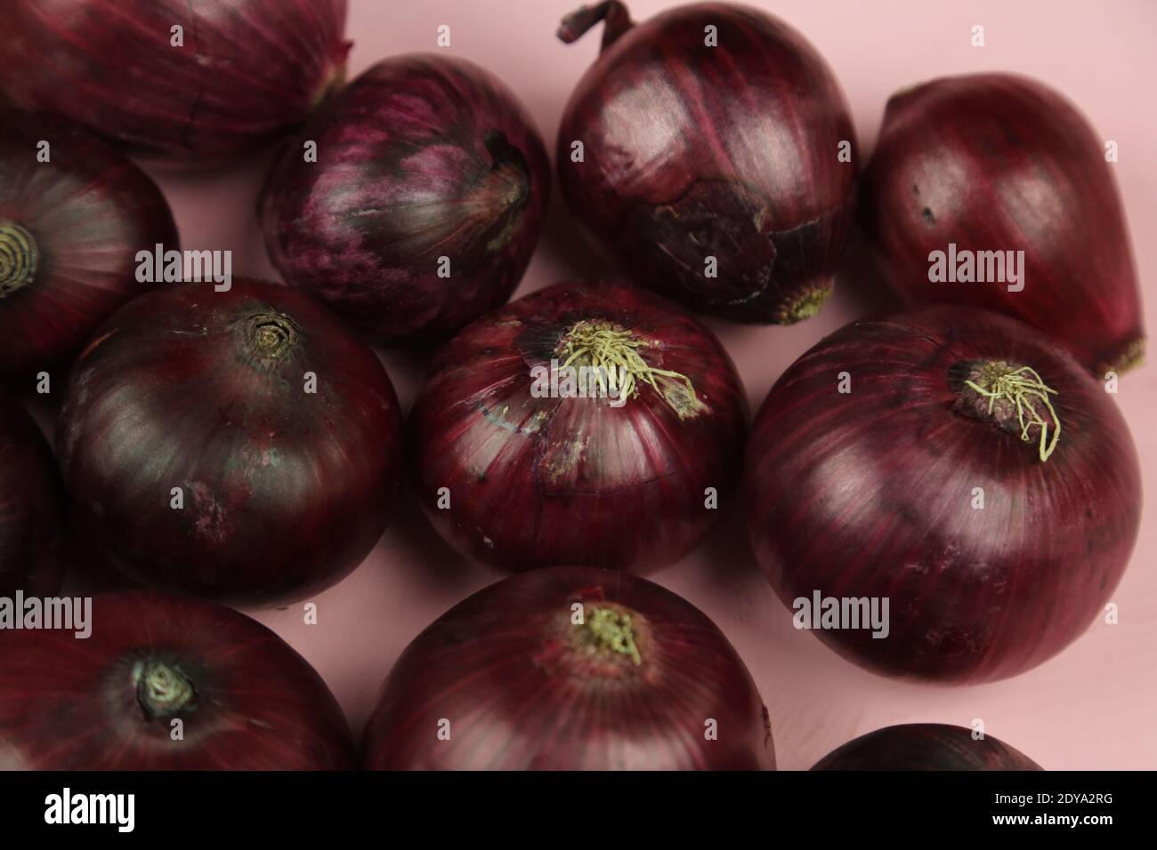 sweet red onions on background. High quality photo Stock Photo - Alamy