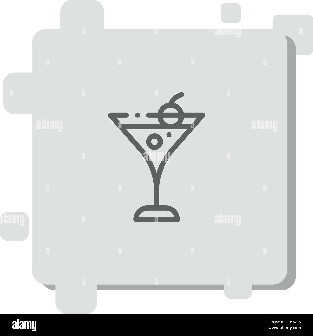 cocktail vector icon modern simple vector illustration Stock Vector ...