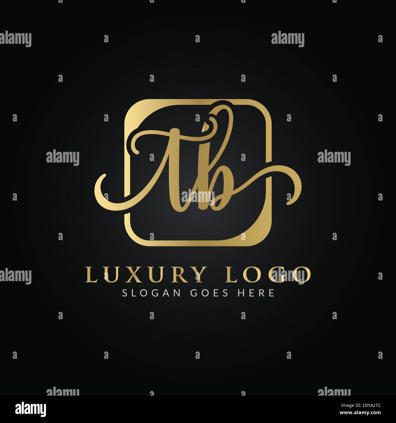 Initial TB letter Logo Design vector Template. Abstract Luxury Letter ...