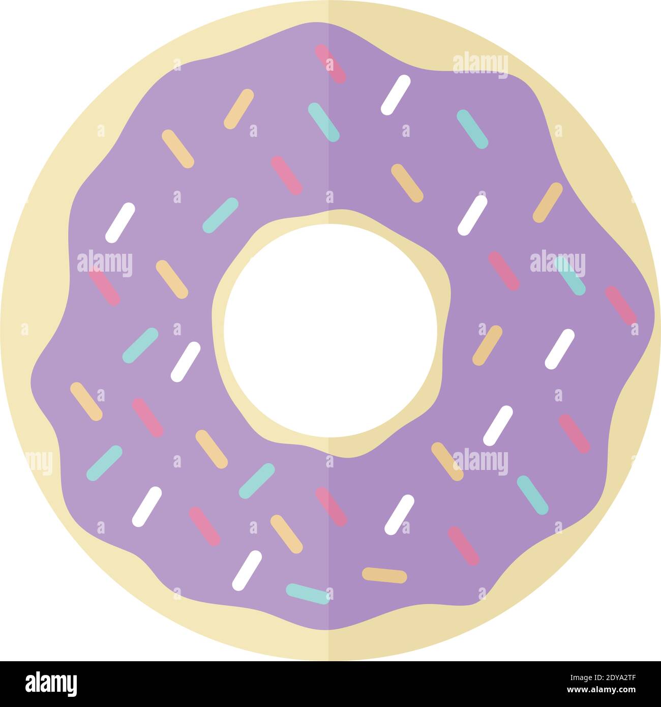 donut with a purple color Stock Vector Image & Art - Alamy