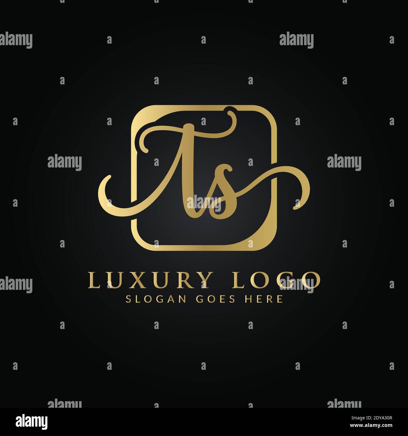 Initial TS letter Logo Design vector Template. Abstract Luxury Letter TS logo Design Stock ...