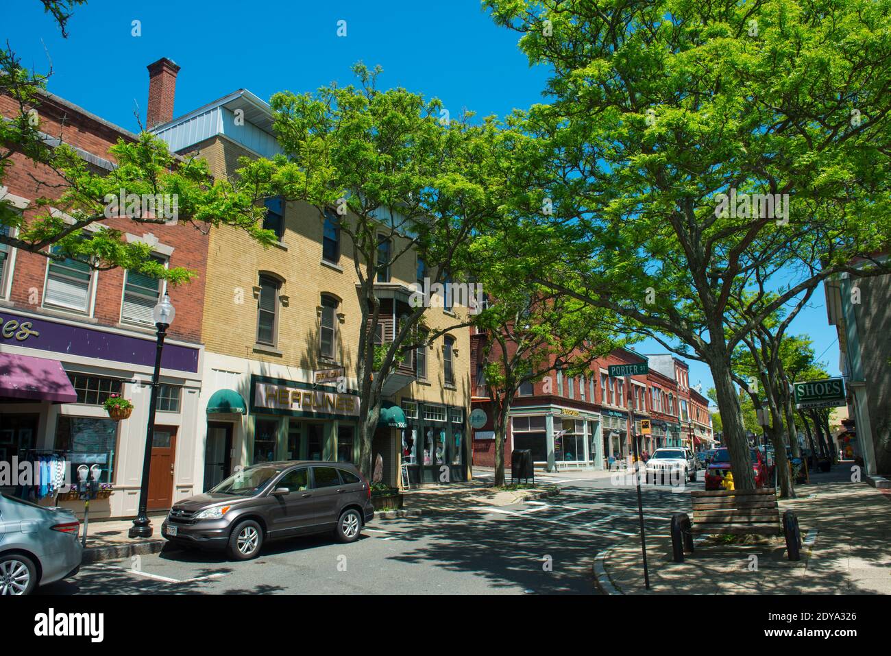 Historic commercial buildings on Main Street in downtown Gloucester ...