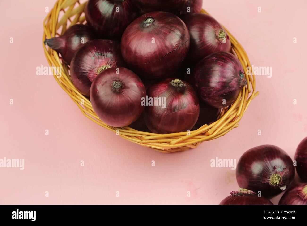 sweet red onions on background. High quality photo Stock Photo - Alamy