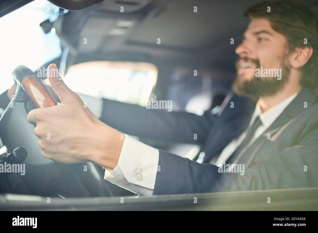 car interior passenger ride lifestyle official wealth Stock Photo - Alamy